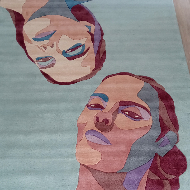 Faces – carpet design for RugVista – Dana Ďuričeková